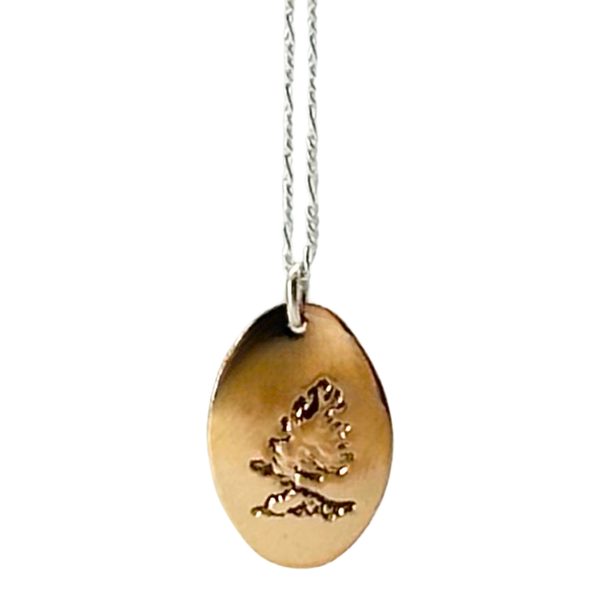 Gold Windswept Pine Necklace - Made In Canada Gifts