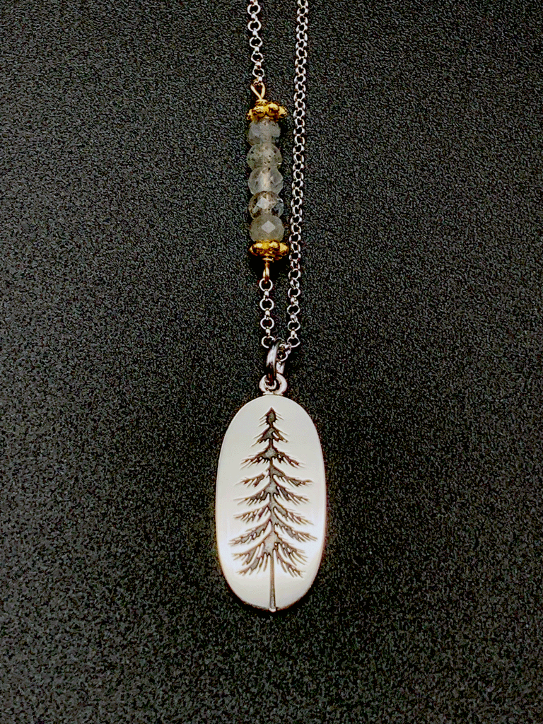 Pine Tree Necklace - Made In Canada Gifts