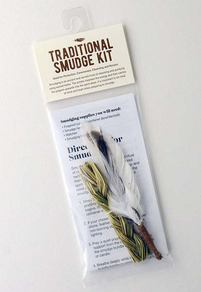 Traditional First Nations Smudge Kit - Sweetgrass - Made In Canada Gifts