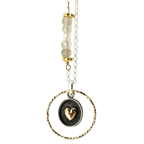 Shadow Box Heart Necklace - Made In Canada Gifts