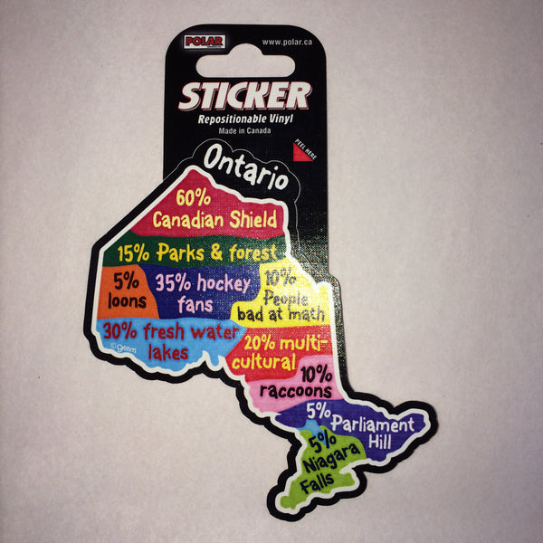 Ontario Sticker - Made In Canada Gifts