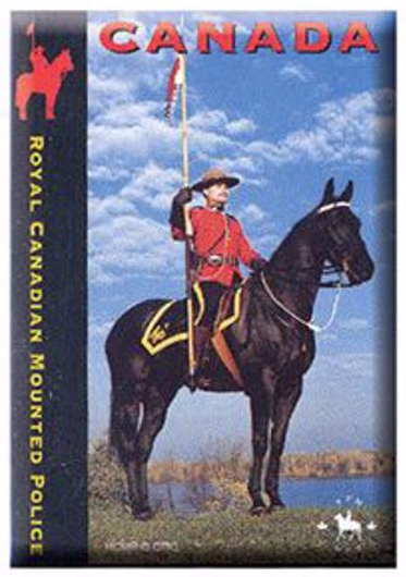 RCMP on Horse - Photo Magnet - Made In Canada Gifts